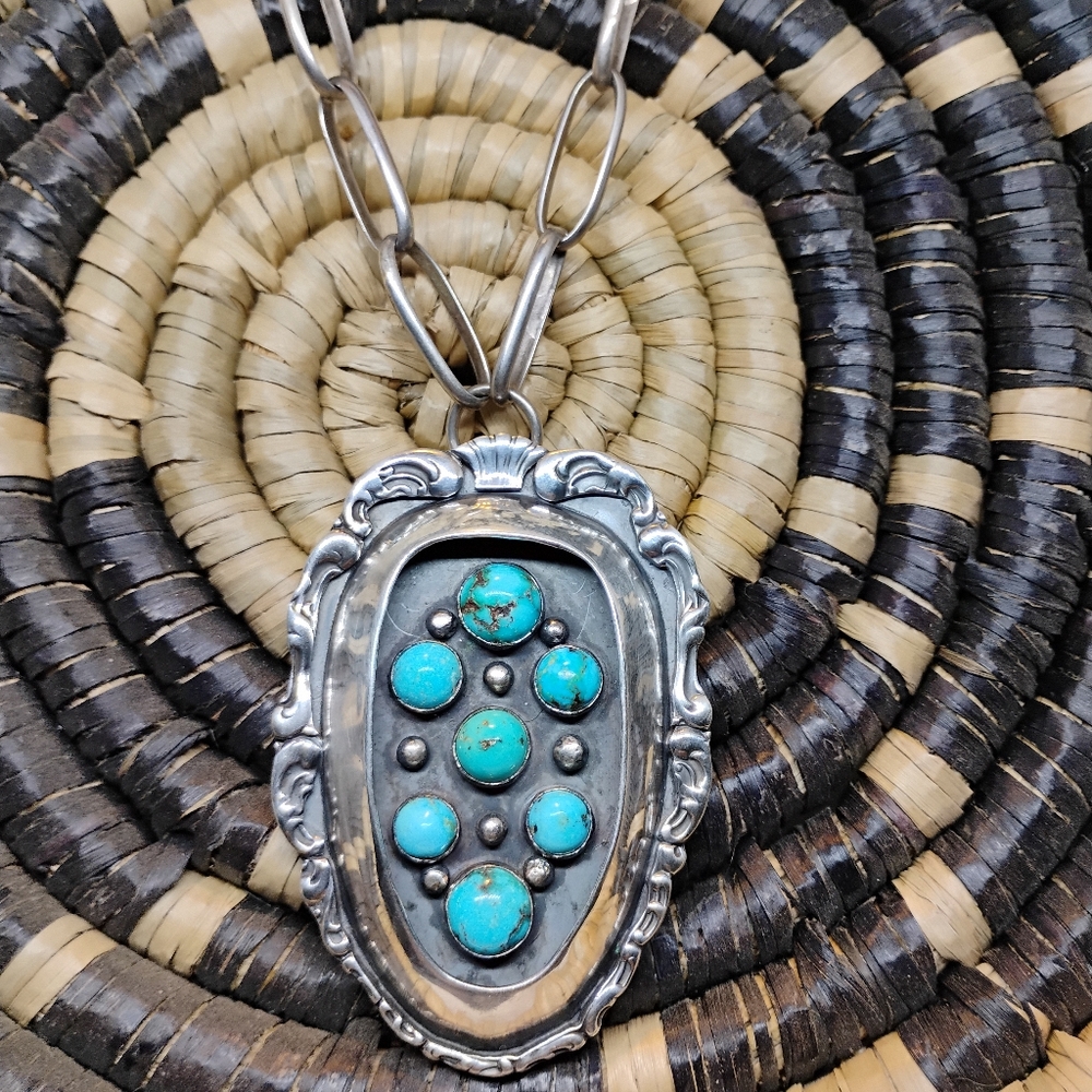 Native American Hopi Turquoise & Sterling - Gem